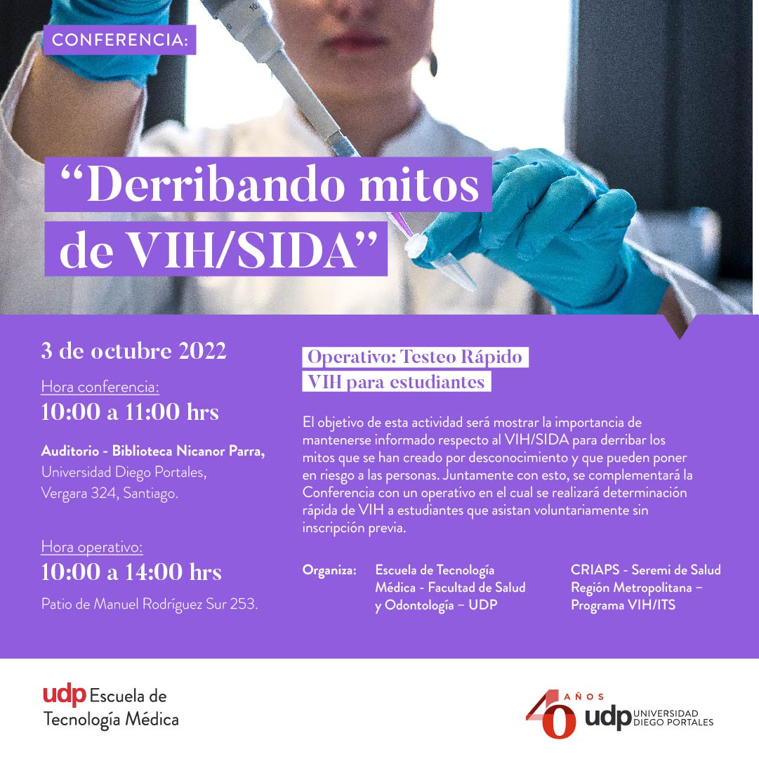 Conferencia: “Derribando mitos de VIH/SIDA” y testeo rápido de VIH para ...